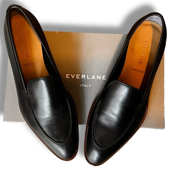 Everlane | Shoes | New Everlane The Modern Loafer Black Leather Sz ...